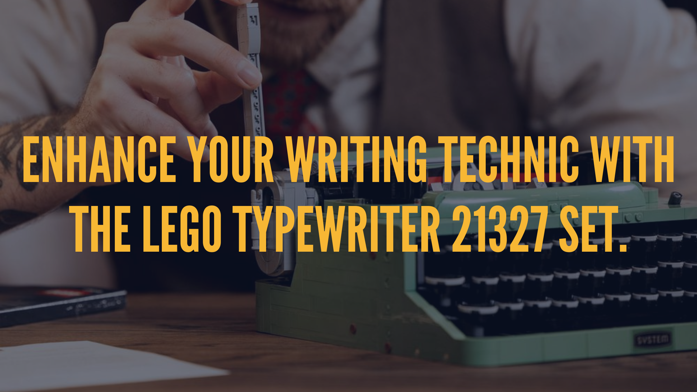 Enhance your writing technic with the LEGO® Typewriter 21327 Set.– Game ...