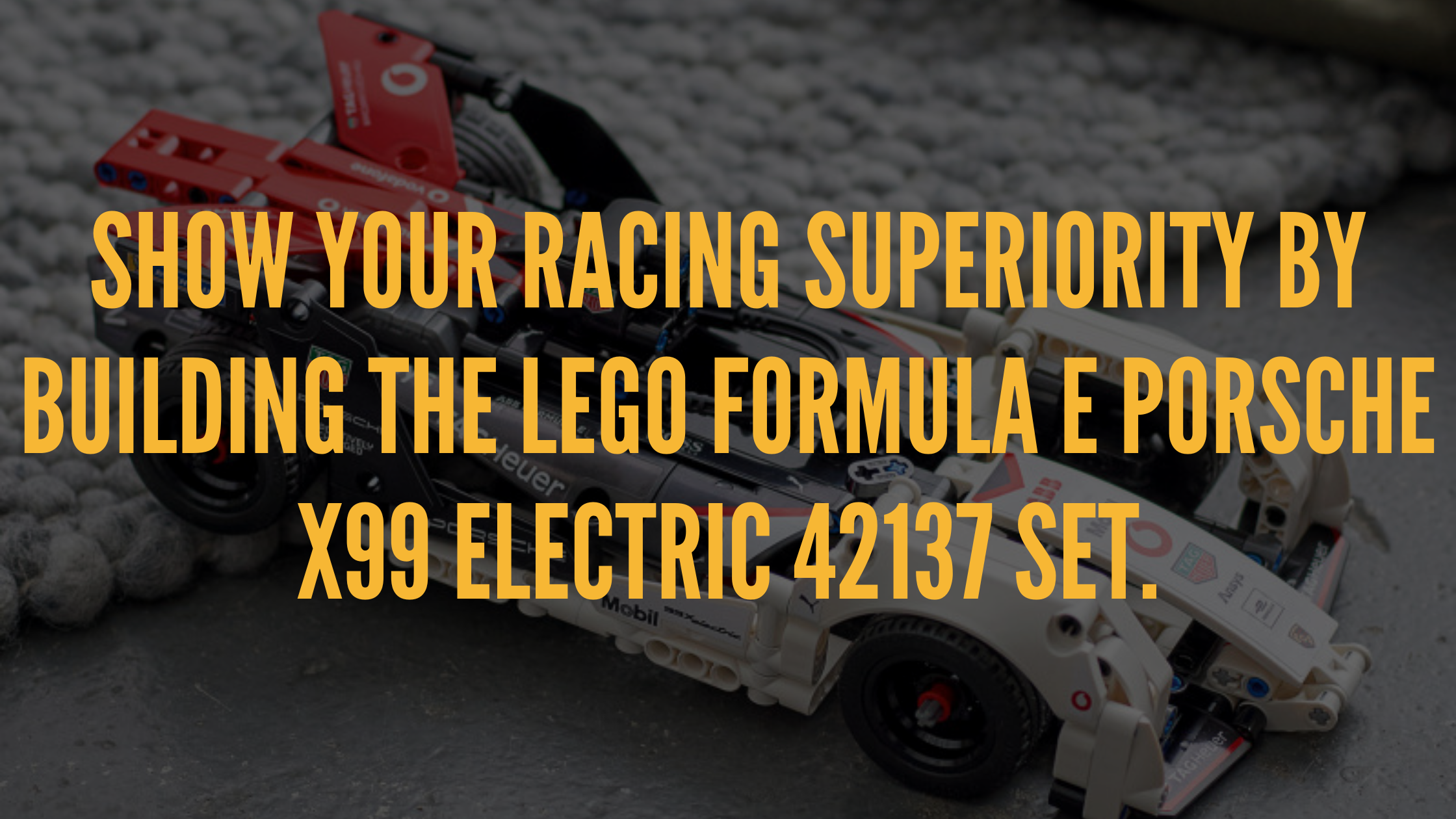Show your racing superiority by building the LEGO Formula E Porsche X9 ...