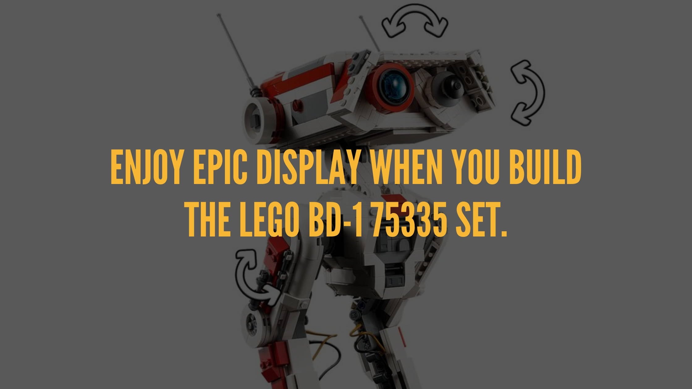 Enjoy epic display when you build the LEGO® BD-1 75335 Set.– Game of ...