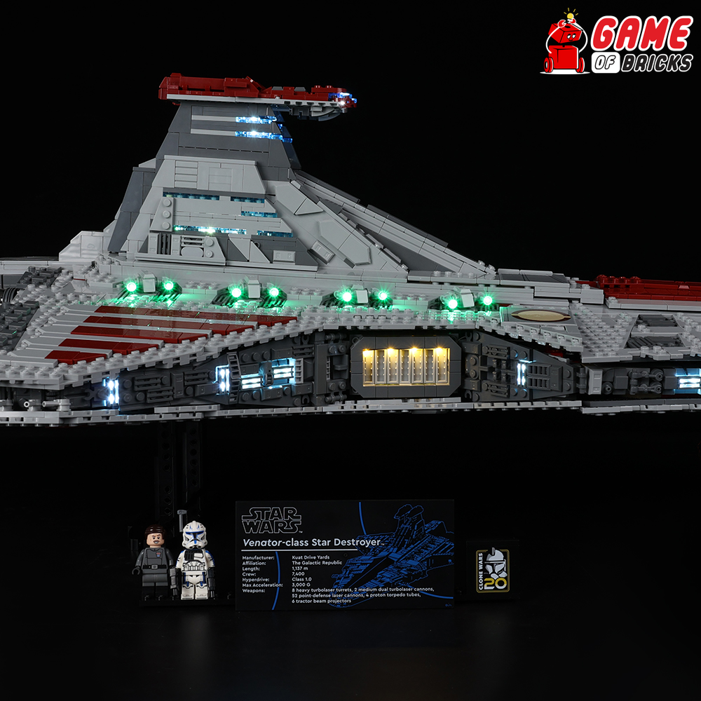 LEGO Venator-Class Republic Attack Cruiser 75367 Light Kit– Game of ...