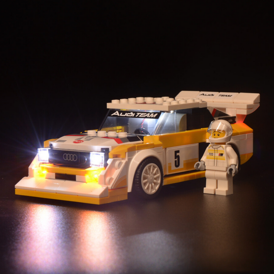 LEGO 1985 Audi Sport quattro S1 76897 Light Kit– Game of Bricks USA