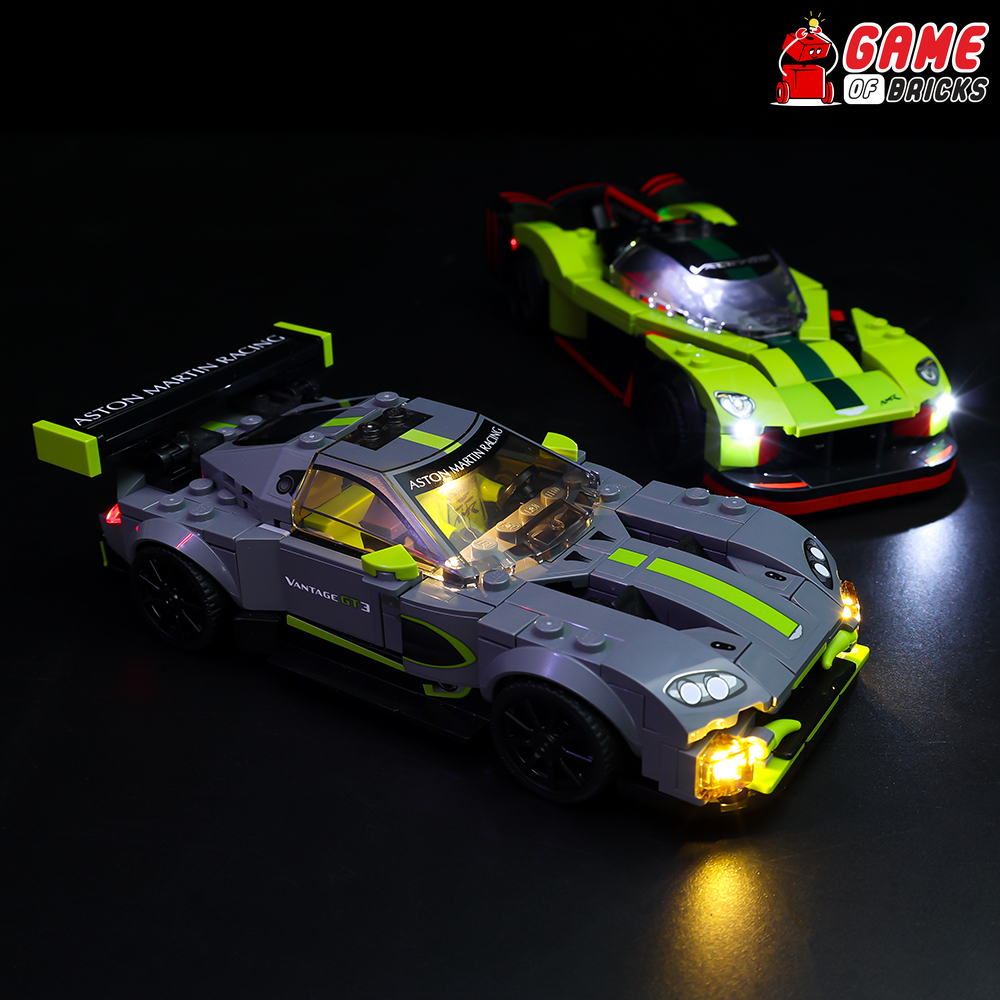 LEGO Aston Martin Valkyrie AMR Pro and Aston Martin Vantage GT3 76910 ...